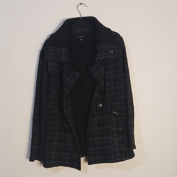 Signature Studio | Jackets & Coats | Signature Studio Black Pea Coat ...
